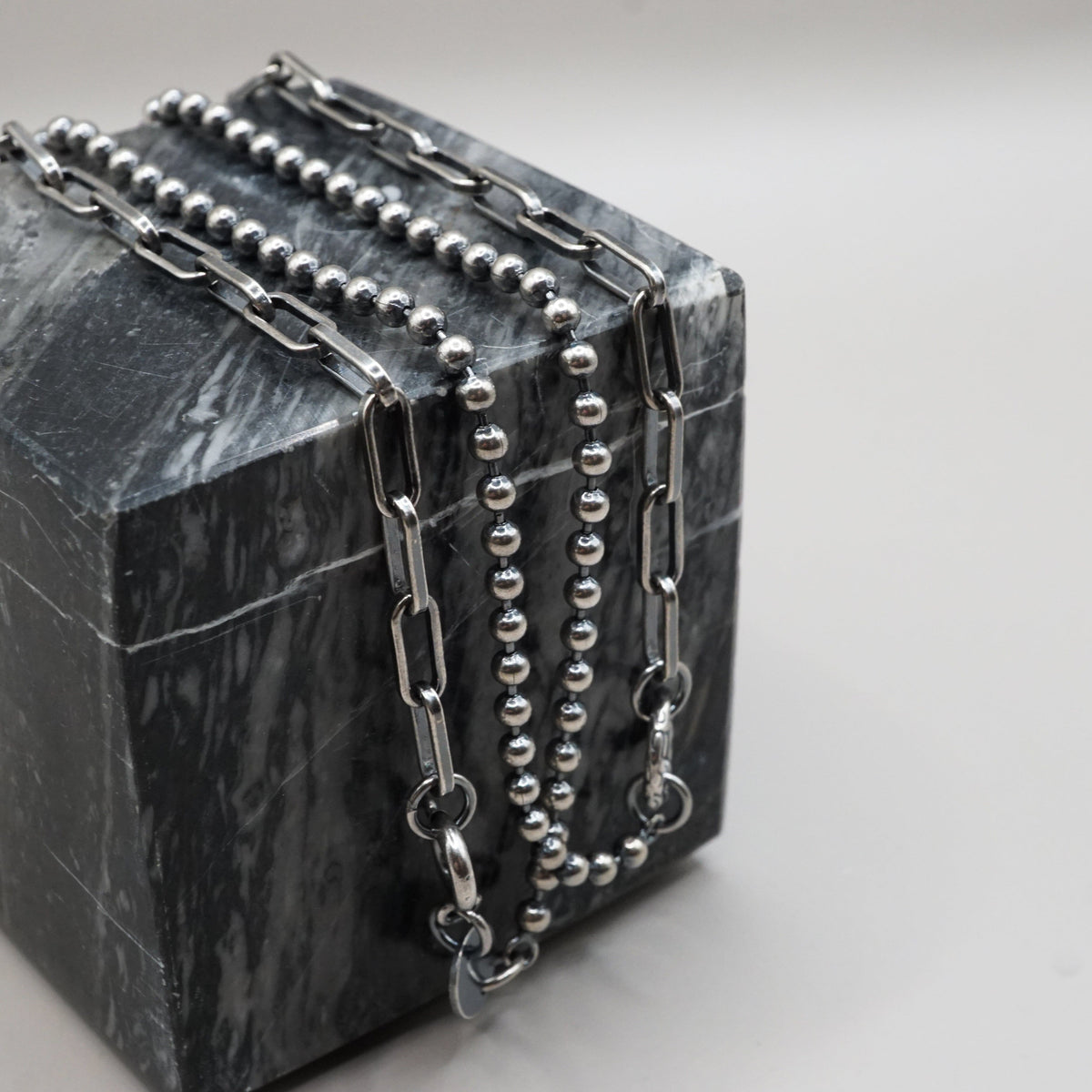 Elemental Duo Silver Necklace – Garden of Desire